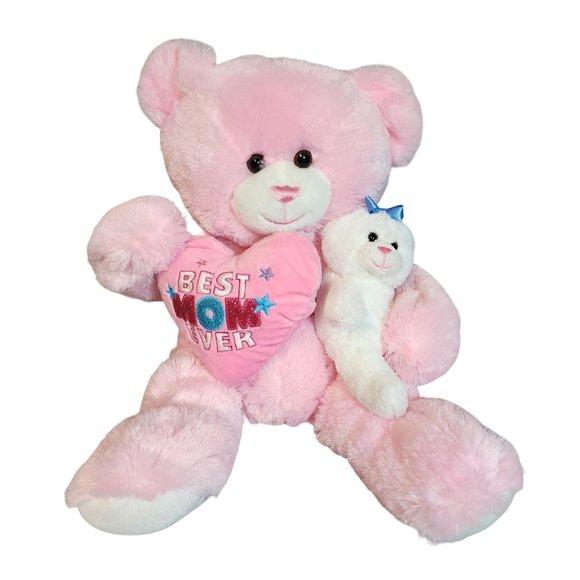 Hug Fun | Toys | Hug Fun Pink Bear And Baby Best Mom Ever Plush Stuffed ...